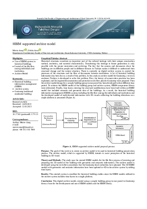 (PDF) HBIM supported archive model