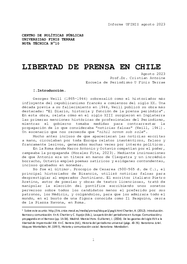 (PDF) LIBERTAD DE PRENSA EN CHILE