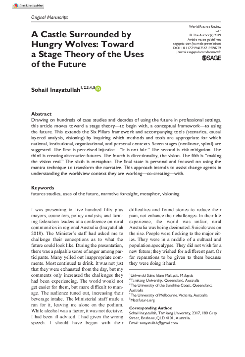 (PDF) A Castle Surrounded by Hungry Wolves: Toward a Stage Theory of ...
