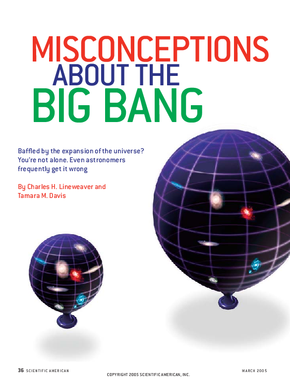 (PDF) Misconceptions Big Bang