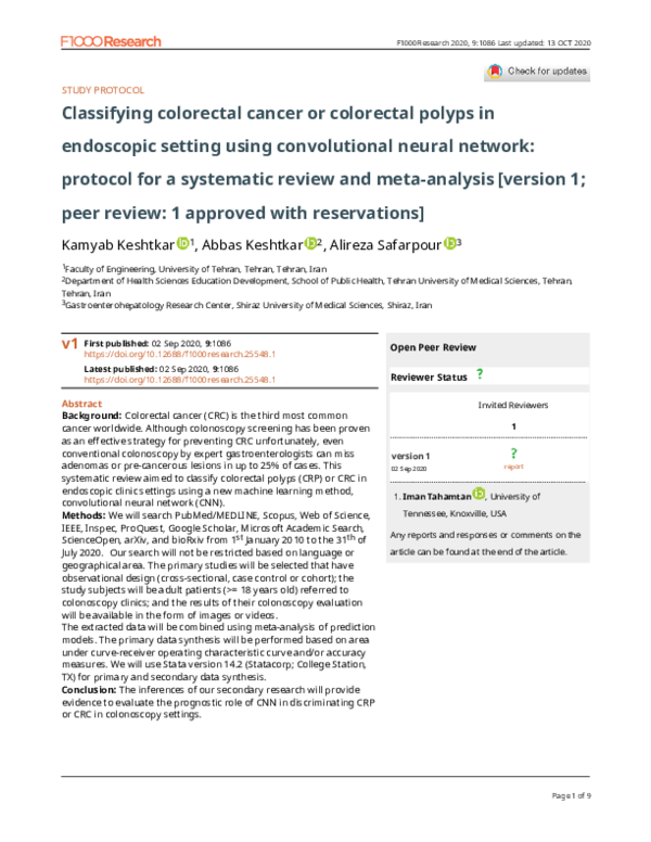 (PDF) Classifying colorectal cancer or colorectal polyps in endoscopic ...