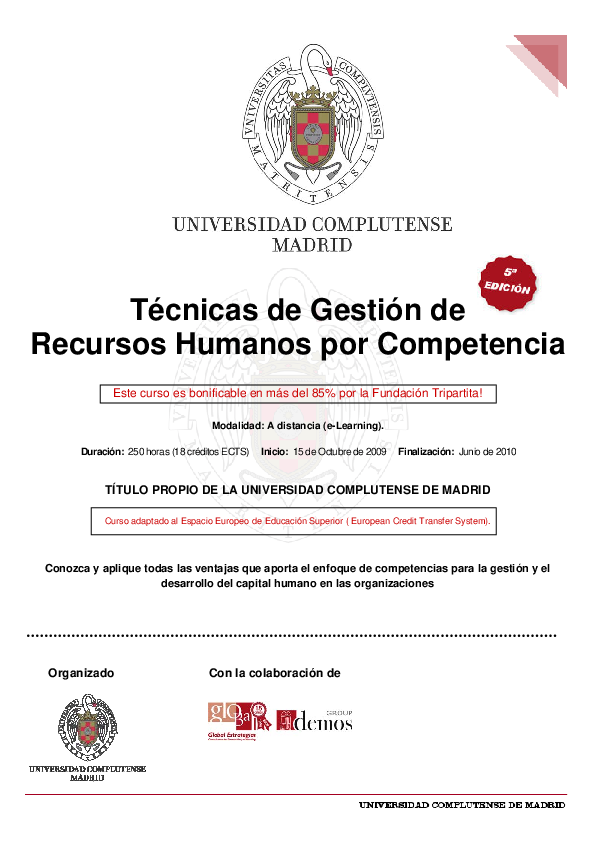(PDF) Técnicas de gestión de recursos humanos por competencias