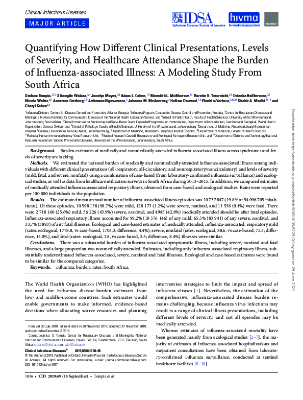 (PDF) Quantifying How Different Clinical Presentations, Levels of ...