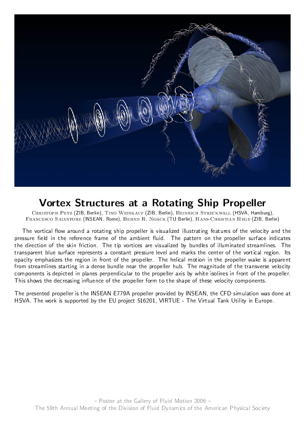 (PDF) Vortex Structures at a Rotating Ship Propeller
