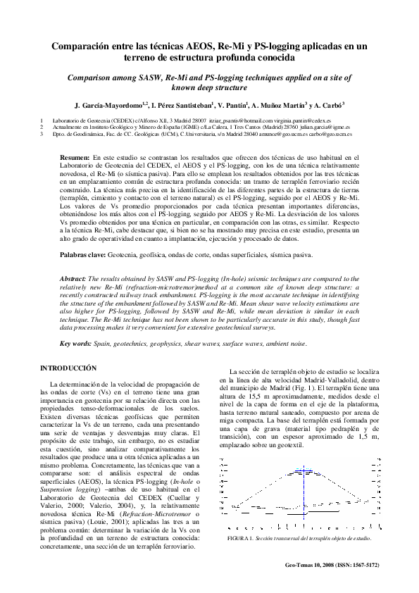 (PDF) Comparación entre las técnicas AEOS, Re-Mi y PS-logging aplicadas ...