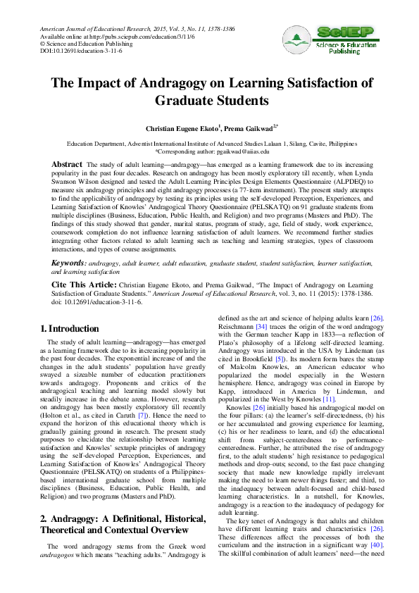 (PDF) Critical Friends Protocol: Andragogy and Learning in a Graduate ...