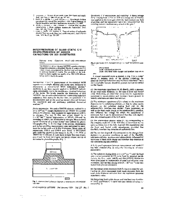 (PDF) Interpretation of quasi-static C-V characteristics of MOSOS ...