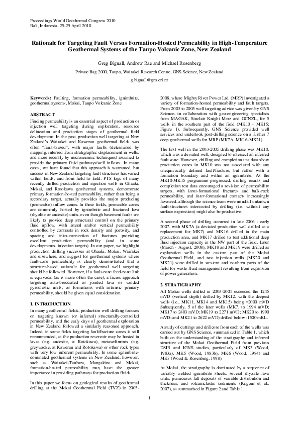 (PDF) Rationale for Targeting Fault Versus Formation-Hosted ...