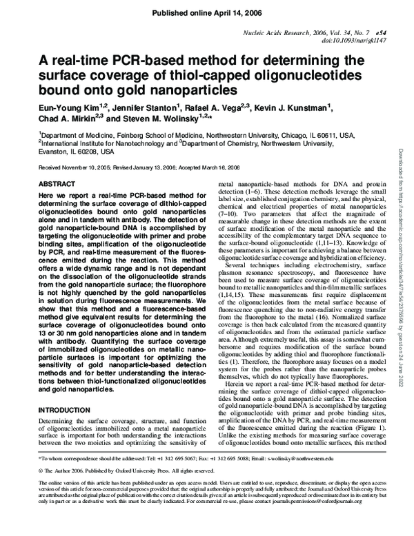 (PDF) A real-time PCR-based method for determining the surface coverage ...