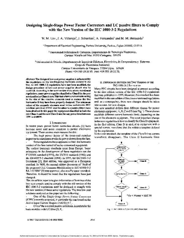 (PDF) Designing single-stage power factor correctors and LC passive filters to comply with the ...