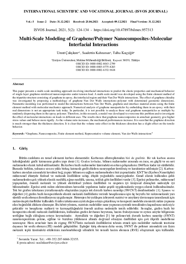 (PDF) Multi-Scale Modeling of Graphene/Polymer Nanocomposites-Molecular ...