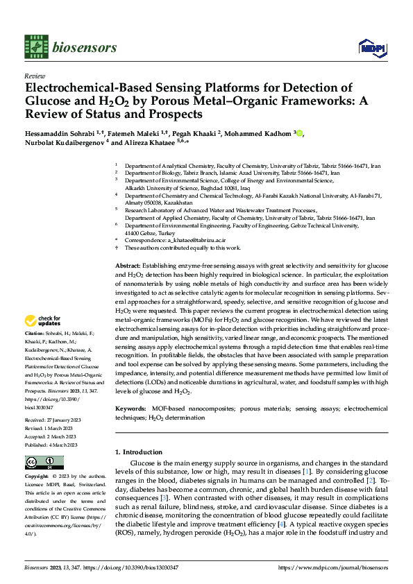 (PDF) Electrochemical-Based Sensing Platforms for Detection of Glucose ...