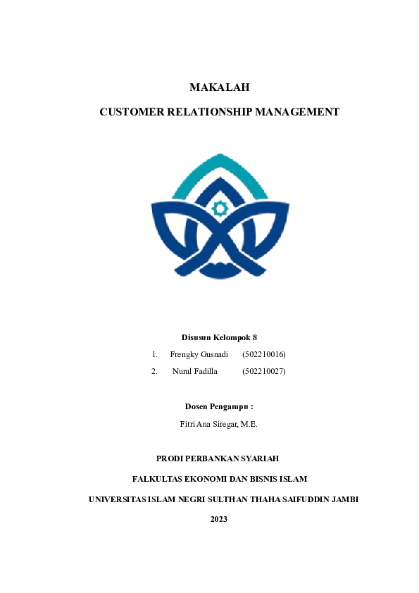 (PDF) CRM (Customer Relationship Management)