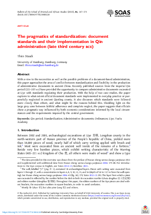 (PDF) The Pragmatics of Standardization: Document Standards and their ...