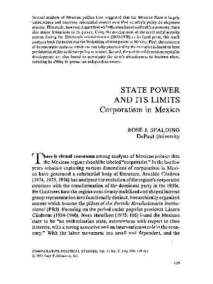 (PDF) State Power and its Limits