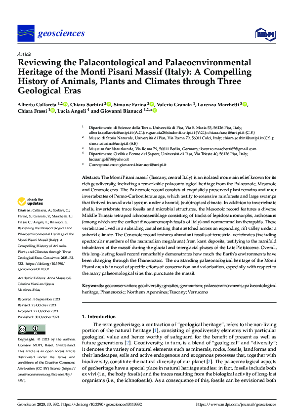 (PDF) Reviewing the Palaeontological and Palaeoenvironmental Heritage ...