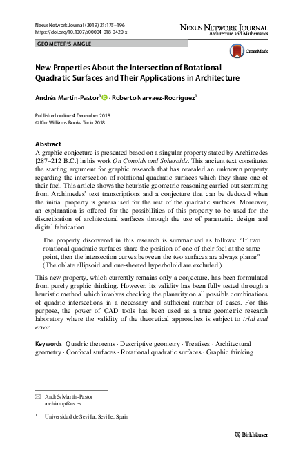(PDF) New Properties About the Intersection of Rotational Quadratic ...