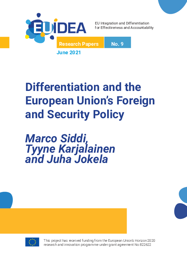 (PDF) Differentiation and the European Union's Foreign and Security Policy