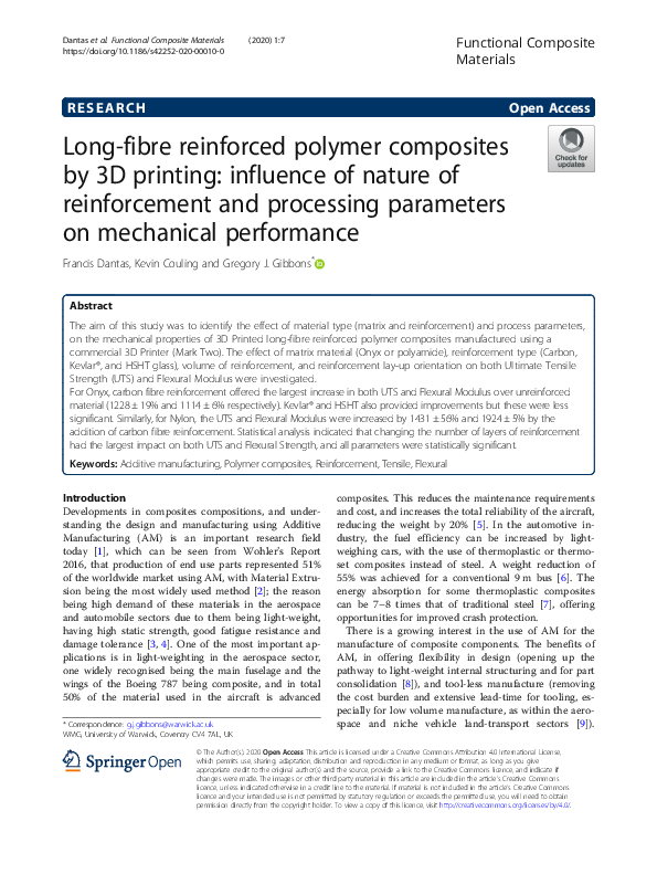 (PDF) Long-fibre reinforced polymer composites by 3D printing ...