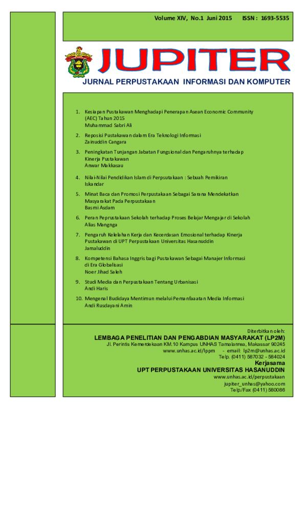(PDF) JUPITER Jurnal Perpustakaan Informasi dan Komputer