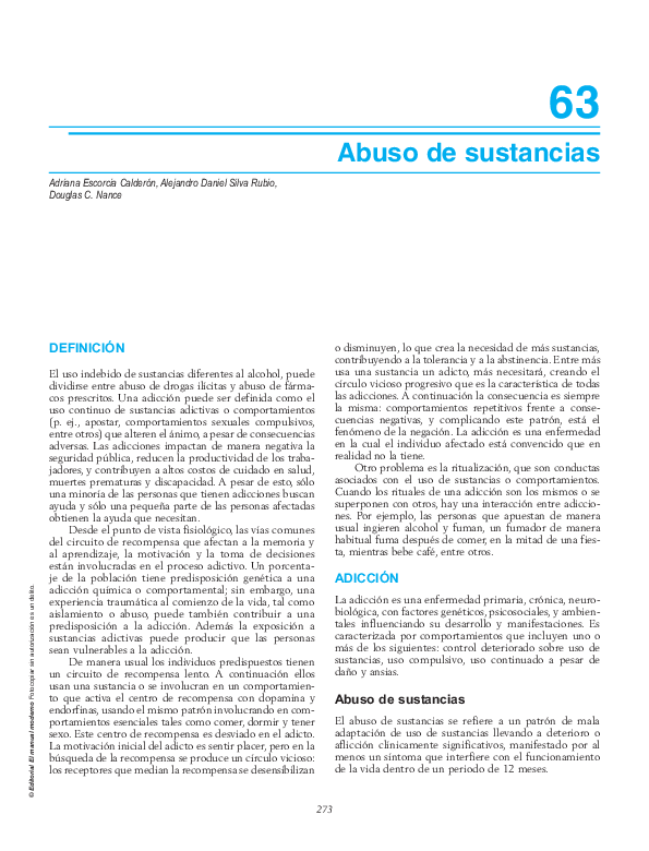 (PDF) Abuso de sustancias