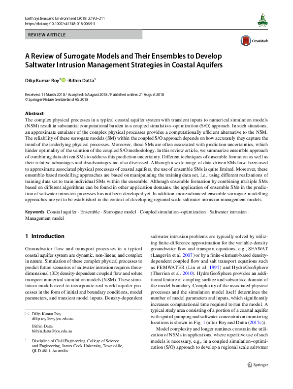 (PDF) A Review of Surrogate Models and Their Ensembles to Develop ...