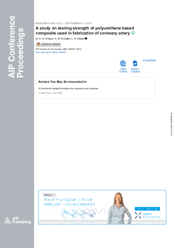 (PDF) A study on tearing strength of polyurethane based composite used ...