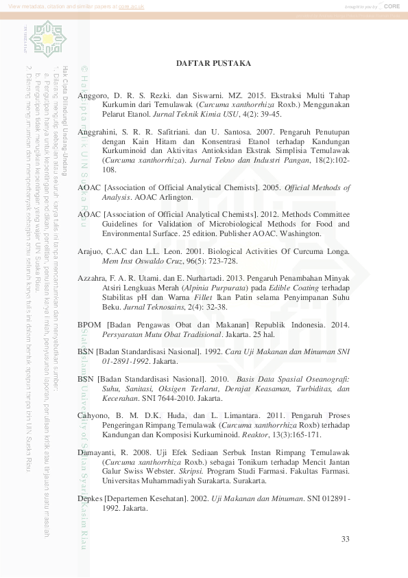 (PDF) PENGARUH TEKNIK DAN LAMA PENGERINGAN TERHADAP MUTU FISIK DAN ...