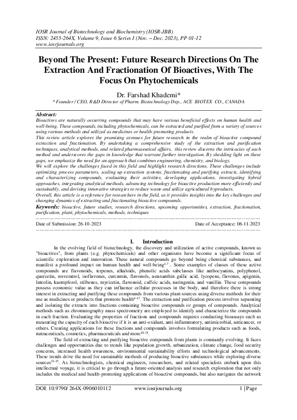 (PDF) Beyond The Present: Future Research Directions On The Extraction ...