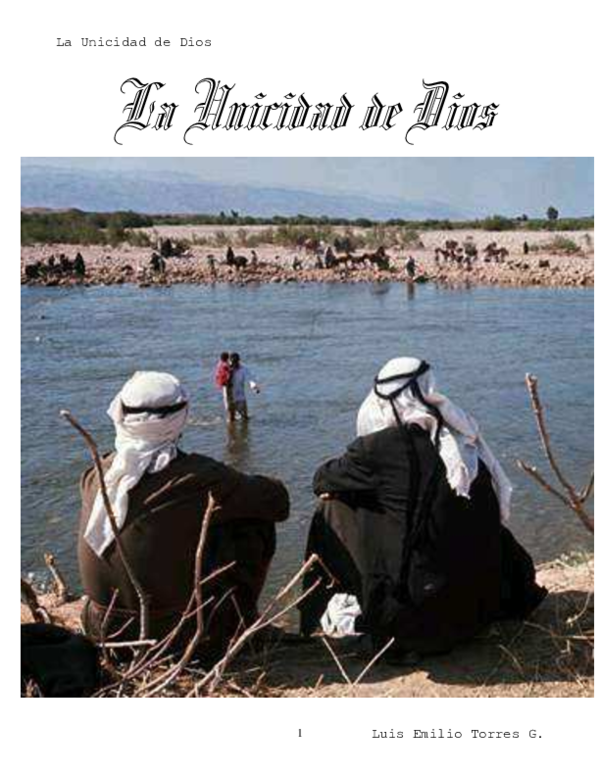 (PDF) La Unicidad de Dios