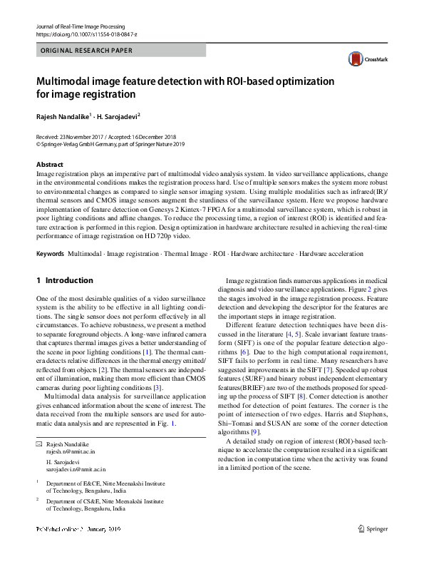 (PDF) Multimodal image feature detection with ROI-based optimization for image registration