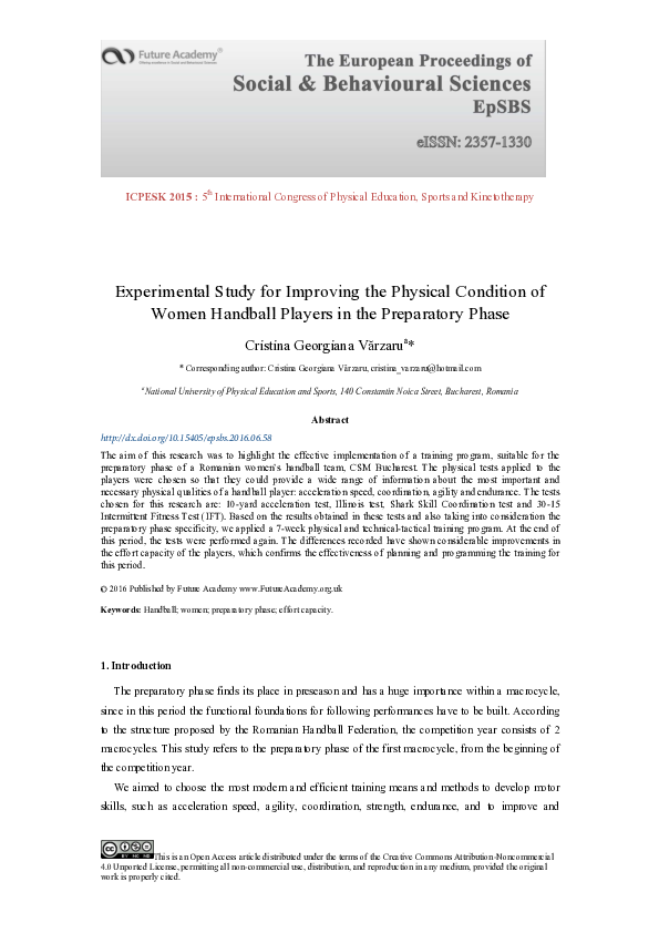 (PDF) Experimental Study for Improving the Physical Condition of Women ...
