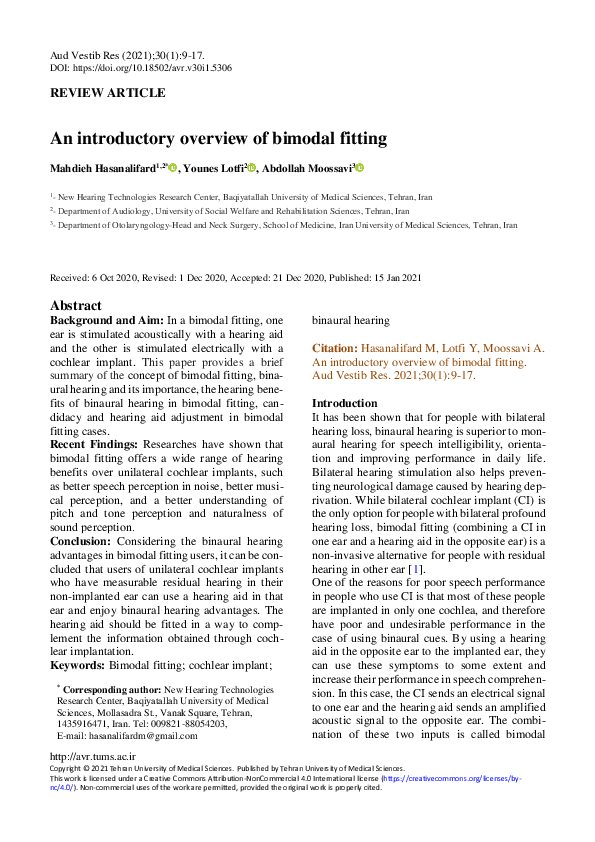 (PDF) An introductory overview of bimodal fitting | Mahdieh ...