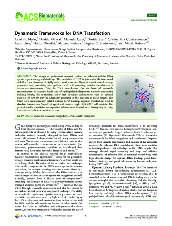 (PDF) Dynameric Frameworks for DNA Transfection