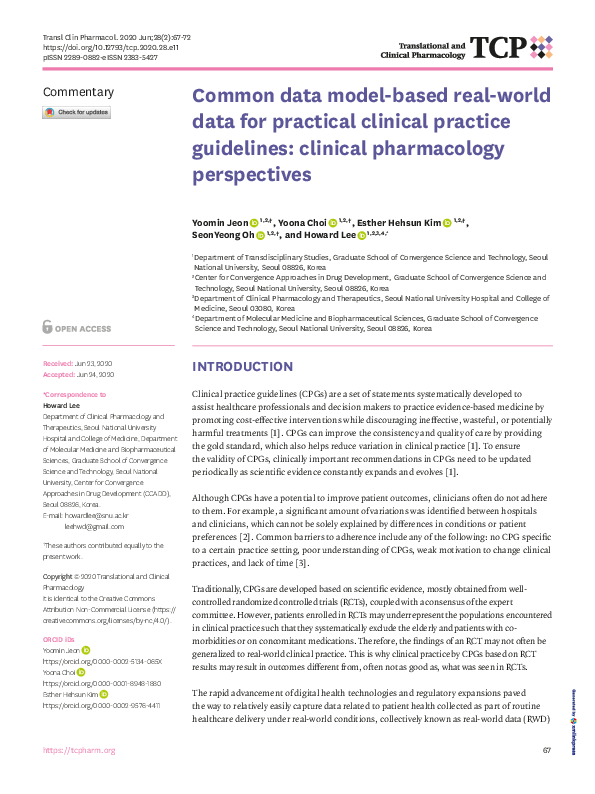 (PDF) Common data model-based real-world data for practical clinical ...