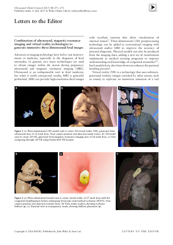 (PDF) Combination of ultrasound, magnetic resonance imaging and virtual ...