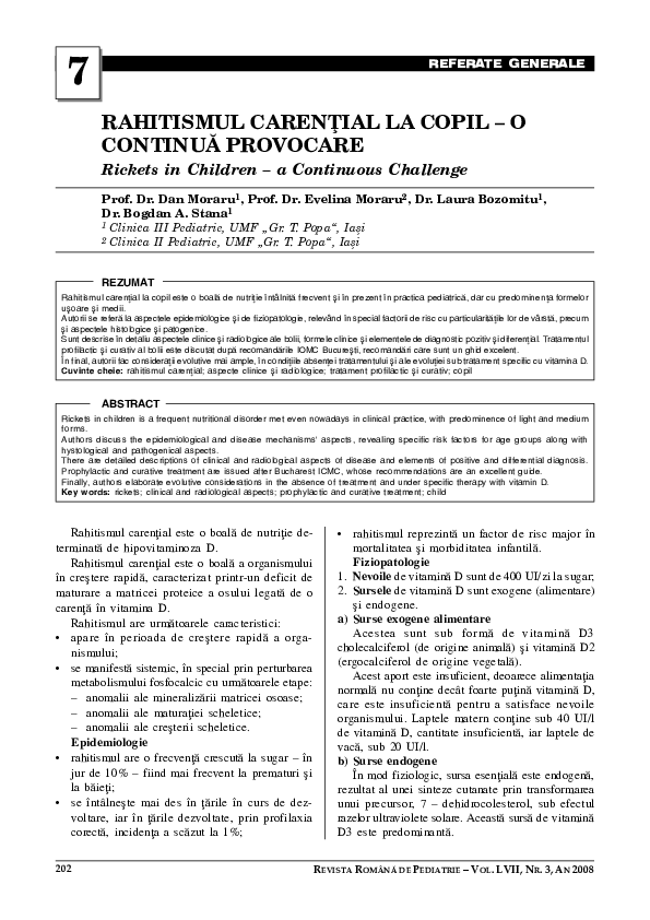 (PDF) Rickets in Children – a Continuous Challenge