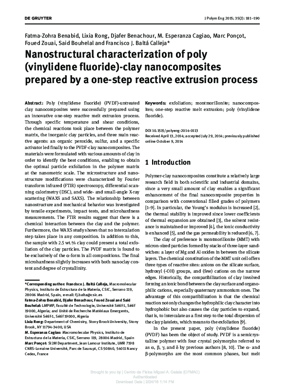 (PDF) Nanostructural characterization of poly (vinylidene fluoride ...
