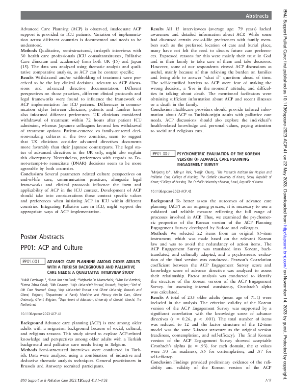(PDF) PP01.001 Advance care planning among older adults with a Turkish background and palliative ...