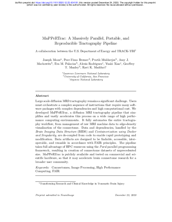 (PDF) MaPPeRTrac: A Massively Parallel, Portable, and Reproducible ...