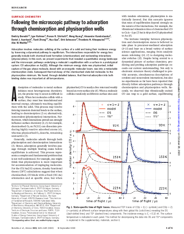 (PDF) Following the microscopic pathway to adsorption through ...
