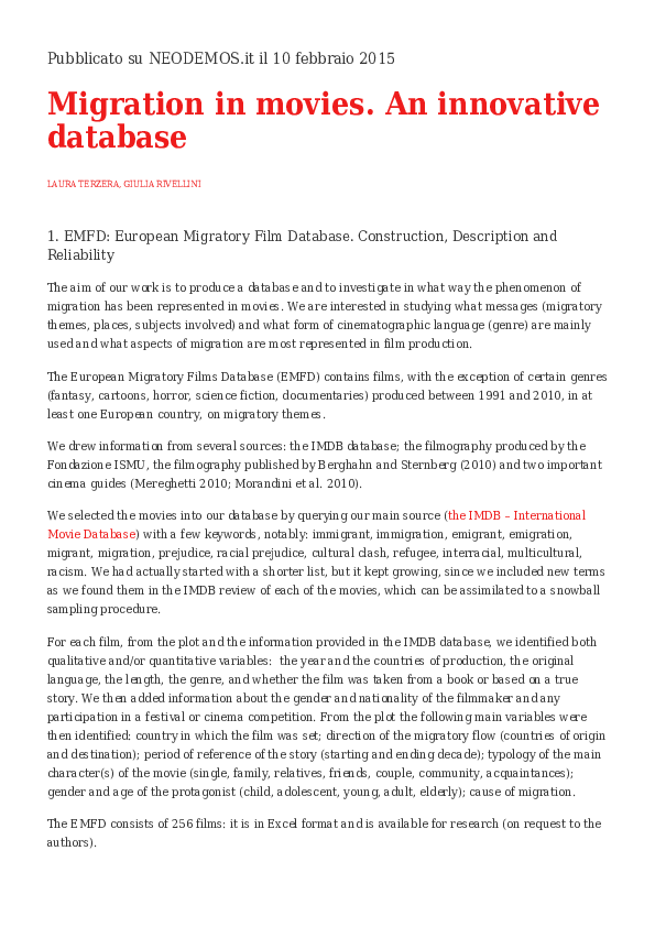 (PDF) Migration in movies. An innovative database