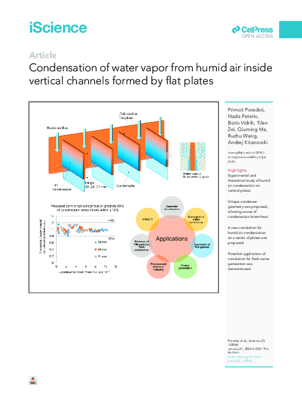 (PDF) Condensation of water vapor from humid air inside vertical ...