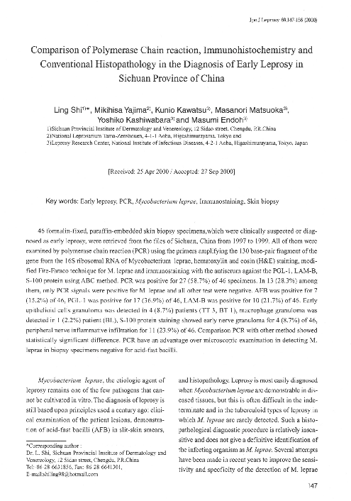 (PDF) Comparison of Polymerase Chain reaction, Immunohistochemistry and Conventional ...