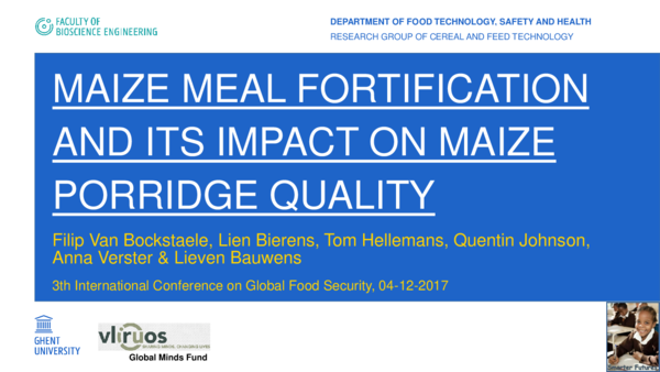 (PDF) Maize meal fortification and its impact on maize porridge quality