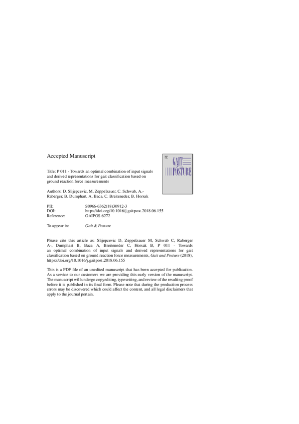 (PDF) P 011—Towards an optimal combination of input signals and derived representations for gait ...