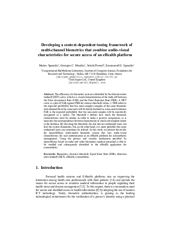 (PDF) Developing a context-dependent tuning framework of multi-channel biometrics that combine ...