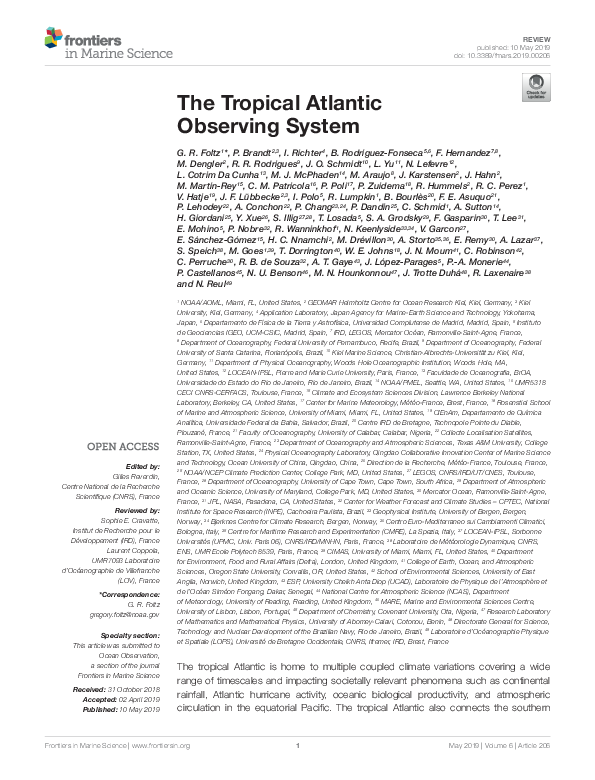 (PDF) The Tropical Atlantic Observing System