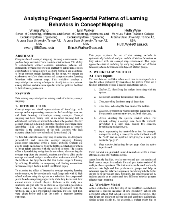 (PDF) Analyzing Frequent Sequential Patterns of Learning Behaviors in ...