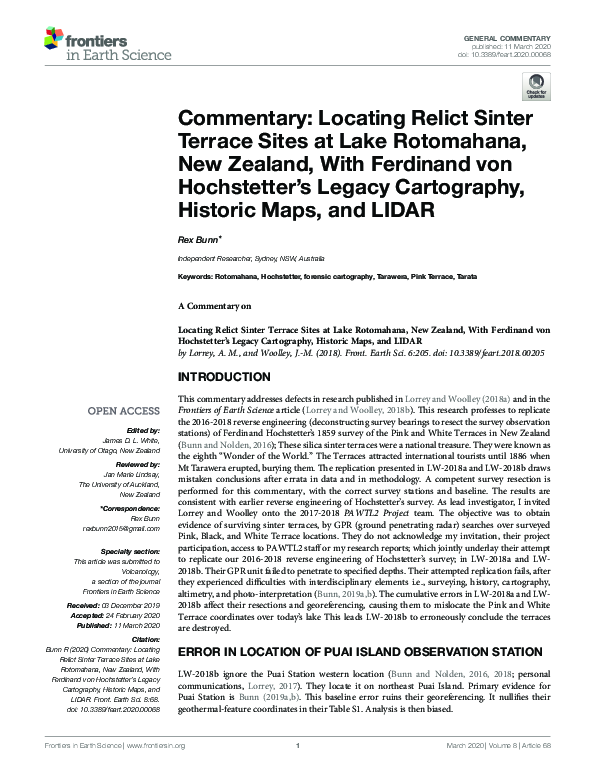 (PDF) Critique of Methods in Hochstetter's Sinter Study